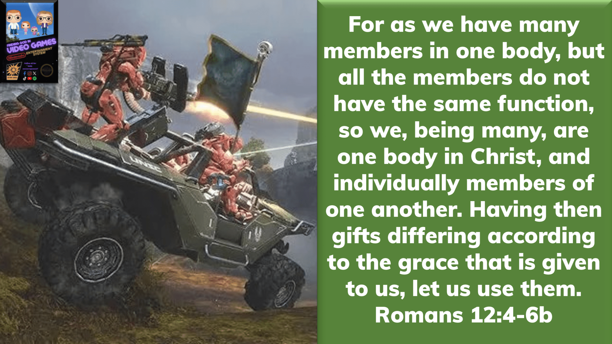 Halo’s Warthog: Different Gifts to Serve Unique Roles – Finding God in ...